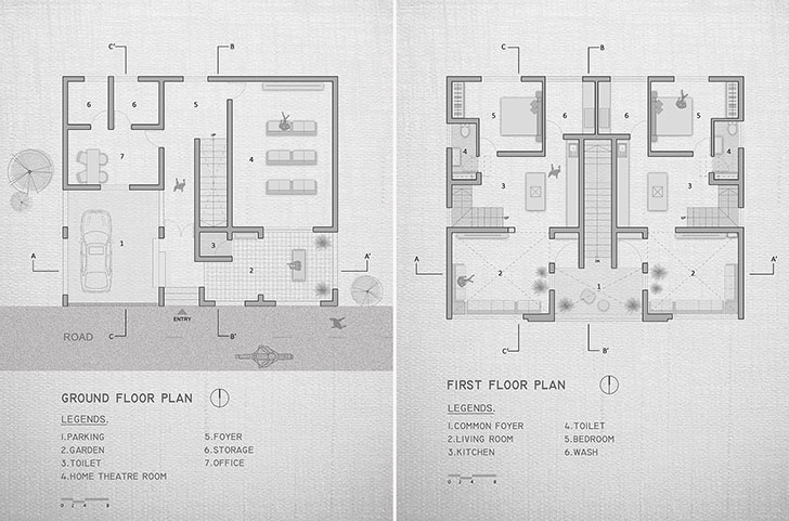 Twin Family Homes » India Art N Design