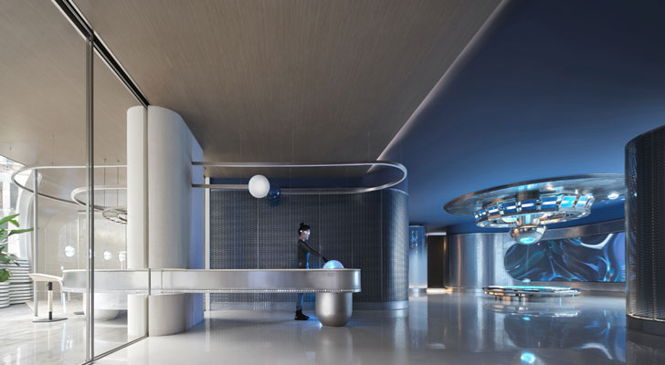Immersive Interiors of a Corporate Club | VGC Design » India Art N Design